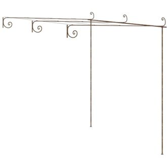 Les Tendances Pergola de jardin Marron antique 3x3x2,5 m Fer