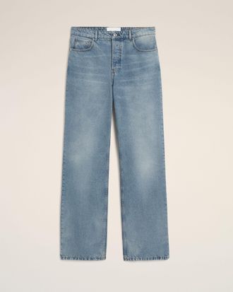 Ami Ami Paris - Weit geschnittener Jeans aus blauer Baumwolle Blau - Gr&ouml;&szlig;e: 26/SH - Kurze Beinl&auml;nge