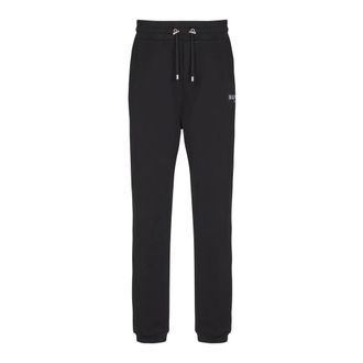 Balmain Logo-bedruckte Baumwoll-Jogginghose - - Trousers - Herren - Schwarzk - S