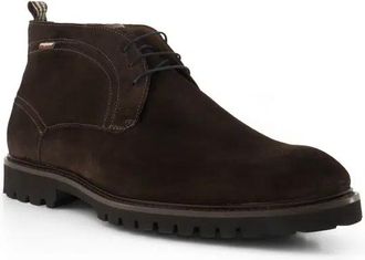 Floris Van Bommel Herren Schuhe braun Veloursleder