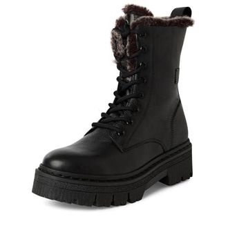 Tamaris WL Lace Boot 1-26240-45 Bottes de neige pour femme en cuir noir Taille 36 EU, Cuir noir, 36 EU