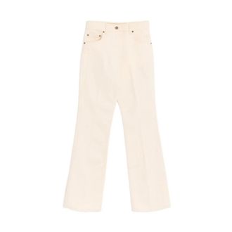 Valentino Garavani V-Logo Schlagjeans - - Jeans - Damen - Beige - W26