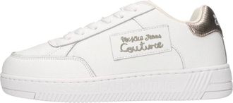Versace Jeans Couture Femme, Chaussures, Blanc, Taille: 37 EU Logo Baskets