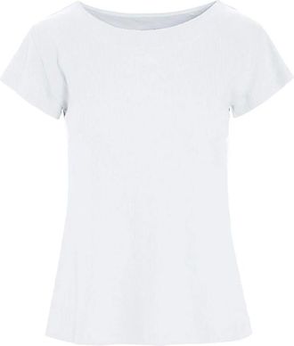 Bitte Kai Rand Femme, Tops, Blanc, Taille: 46 FR Naibu Rib T-shirt