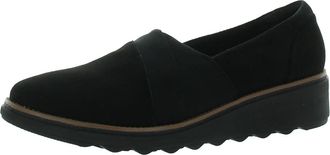 Clarks Damen Sharon Pump Slipper, Schwarzes Wildleder, 40 EU
