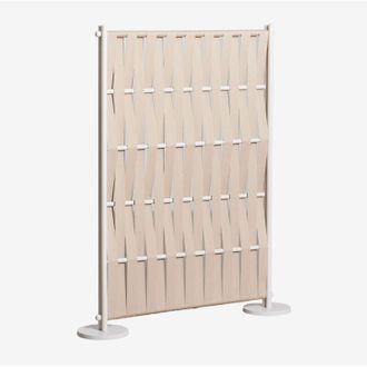 Sklum Packung mit 2 Aluminium- und Seilsieben Tunas Beige Mandel Rose 105 x 150 cm