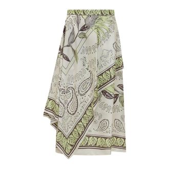 Tory Burch Femme, Jupes, Multicolore, Taille: 38 FR Midi Skirts