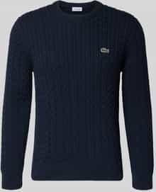 Lacoste Regular Fit Strickpullover aus Baumwoll-Mix