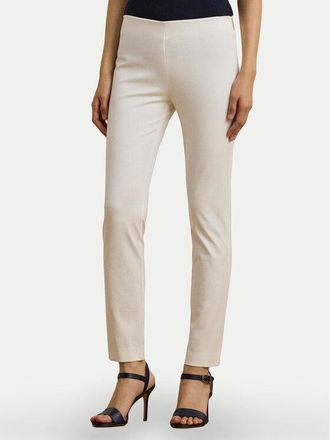Lauren Ralph Lauren Stoffhose 200631310013 Wei&szlig; Slim Fit