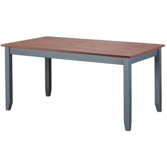 Altobuy Altobuy - melina - Table Repas Rectangulaire Coloris Gris et Naturel