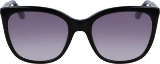 Calvin Klein Womens Sunglasses CK23500S - Black with Gradient Grey Lens