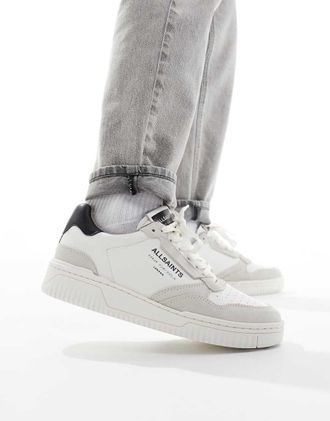 AllSaints Regan - Baskets basses en cuir - Blanc