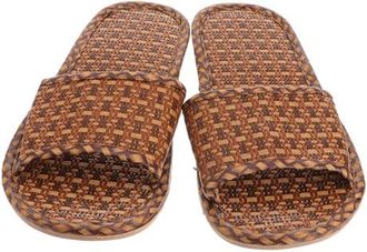 Frcolor Pantoufle Intérieur Rotin Sandale Simple Pour Maison Chaussure Été Légère Et Confortable