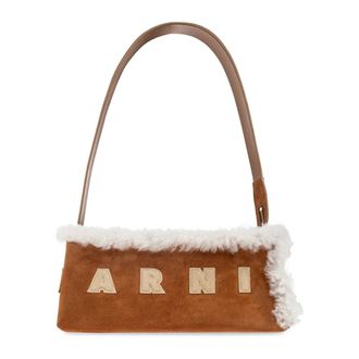 Marni Leder-Schultertasche - - Bags - Damen - Braun - ONE SIZE