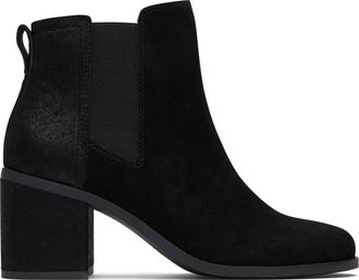 Toms Damen Evelyn Chelsea-Stiefel, Black Suede Metallic Suede, 38 EU