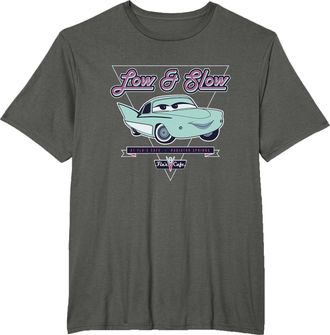 Pixar Disney and Pixars Cars Flo Low & Slow at Flos V8 Caf&eacute; T-Shirt