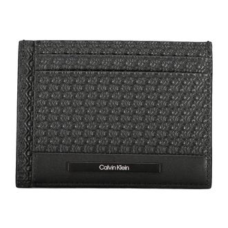 Calvin Klein Herren Geldb&ouml;rse Schwarz Kontrastdetails - - Accessories - Herren - Schwarzk - ONE SIZE