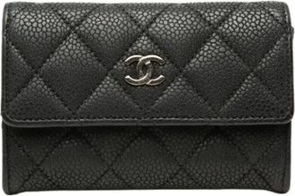 Chanel Porte-cartes Pre-owned - Femme - Pre-owned - Noir - Taille: ONE Size