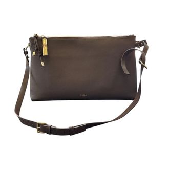 Furla Femme, Sacs, Brun, Taille: ONE Size Sac bandouli&egrave;re Debby zipp&eacute;