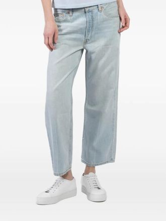 Re/Done cropped straight-leg jeans - Blau