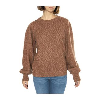 Minimum Rundhalspullover - - Knitwear - Damen - Braun - M