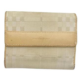 Burberry Pre-owned Leder Portemonnaie - - Pre-owned - Damen - Beige - ONE SIZE