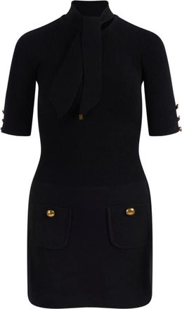 Elisabetta Franchi Femme, Robes, Noir, Taille: 38 FR Robe Maille Courte