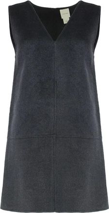 Calvin Klein Femme, Robes, Gris, Taille: 34 FR Double Face Wool Dress
