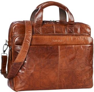 STILORD Verus Serviette pour Hommes Femmes 15,6 Pouces en Cuir Porte-Documents pour Classeur A4 Sac daffaires pour PC Portable Cartable, Couleur:Brandy - Marr