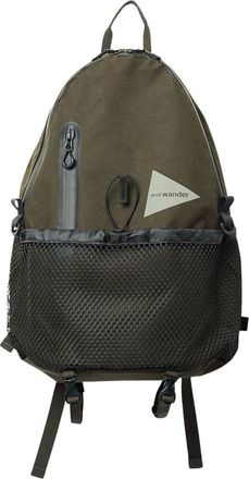 And Wander Homme, Sport, Multicolore, Taille: ONE Size Sac &agrave; dos en m&eacute;lange de coton avec poche en maille