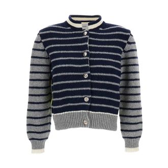Barrie Kurzer Rundhals-Cardigan - - Knitwear - Damen - Mehrfarbig - M