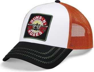 Amplified Casquette Trucker (Taille Unique) (Blanc/Orange/Noir)