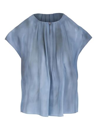 Vince blouse pliss&eacute;e - Bleu