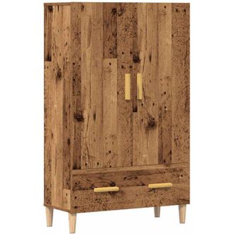 vidaXL Buffet haut vieux bois 70x31x115 cm bois ding&eacute;nierie Vidaxl