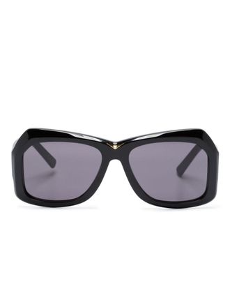 Marni Eyewear lunettes de soleil &agrave; monture oversize - Noir