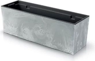 Prosperplast Urbi -Fall Beton -Effekt mit Ablagerung, Abmessungen (MM) 580x180x195, Betonfarbe