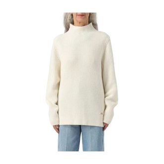 Michael Kors Bicolor Merino-Woll-Sweatshirt - - Knitwear - Damen - Wei&szlig; - M