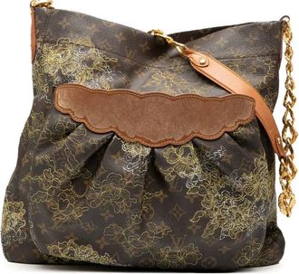 Louis Vuitton 2007 Limited Edition Dentelle Fersen Schultertasche - Braun