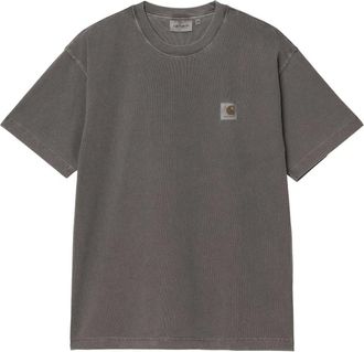 Carhartt Work in Progress Homme, Tops, Gris, Taille: XL T-shirt Nelson effet vintage - Graphite