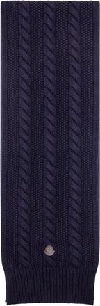 Moncler Homme, Accessoires, Bleu, Taille: ONE Size Knit Scarf