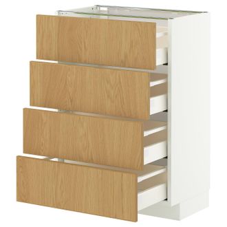 IKEA METOD / MAXIMERA Unterschr., 4 Fronten/4 Schubladen