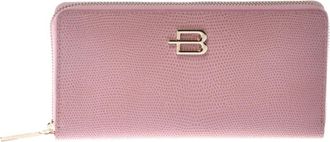Baldinini Femme, Accessoires, Rose, Taille: ONE Size Lizard Print Wallet