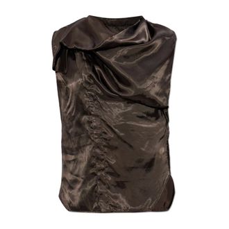 Rick Owens Island Draped Top - - Tops - Damen - Braun - L