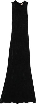 Twinset Femme, Robes, Noir, Taille: 36 FR Maxi Robes