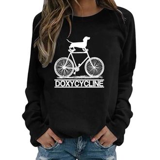 Generic Sweatshirts pour femmes UK Sweat à imprimé graphique Royaume-Uni Haut surdimensionné Col rond Manches longues Automne Hiver Décontracté Confortable Au