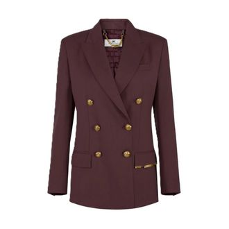 Elisabetta Franchi Femme, Vestes, Brun, Taille: 40 FR Giacca Blazer