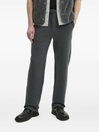 American Vintage pantalon de jogging &agrave; logo imprim&eacute; - Gris