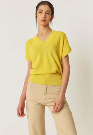 SKFK Damen vegan T-Shirt Garazi Gelb