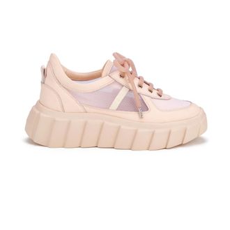 AGL Agl, Femme, Chaussures, Rose, Taille: 40 EU Rose Casual Compensées Fermées Baskets
