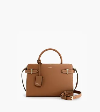 Le Tanneur Sac &agrave; main moyen mod&egrave;le Emilie en cuir grain&eacute;